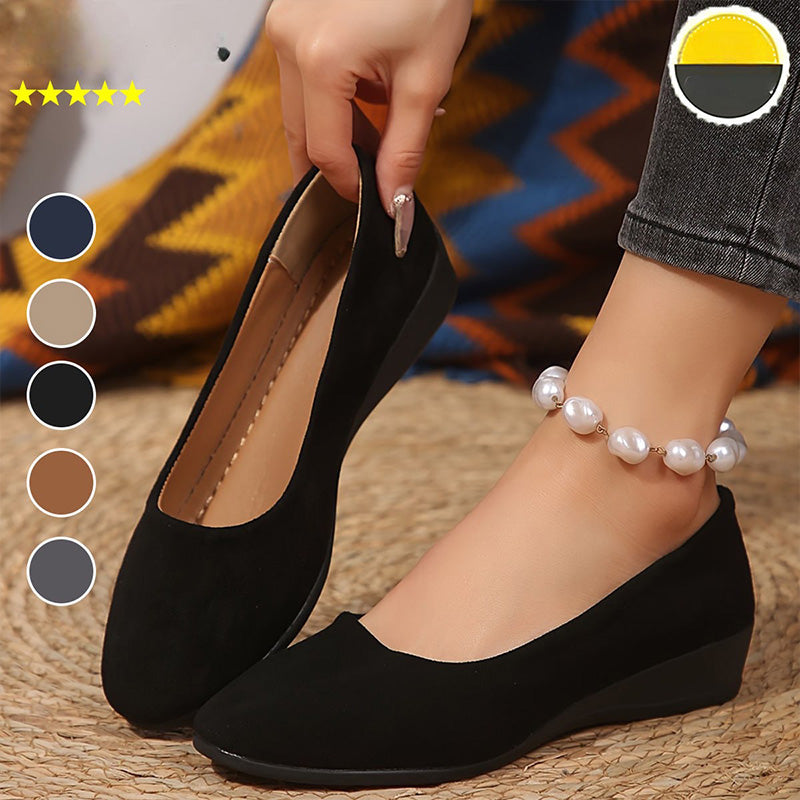 Elegant Lightweight Anti-Slip Low Heel Wedge Shoes – aneedlove